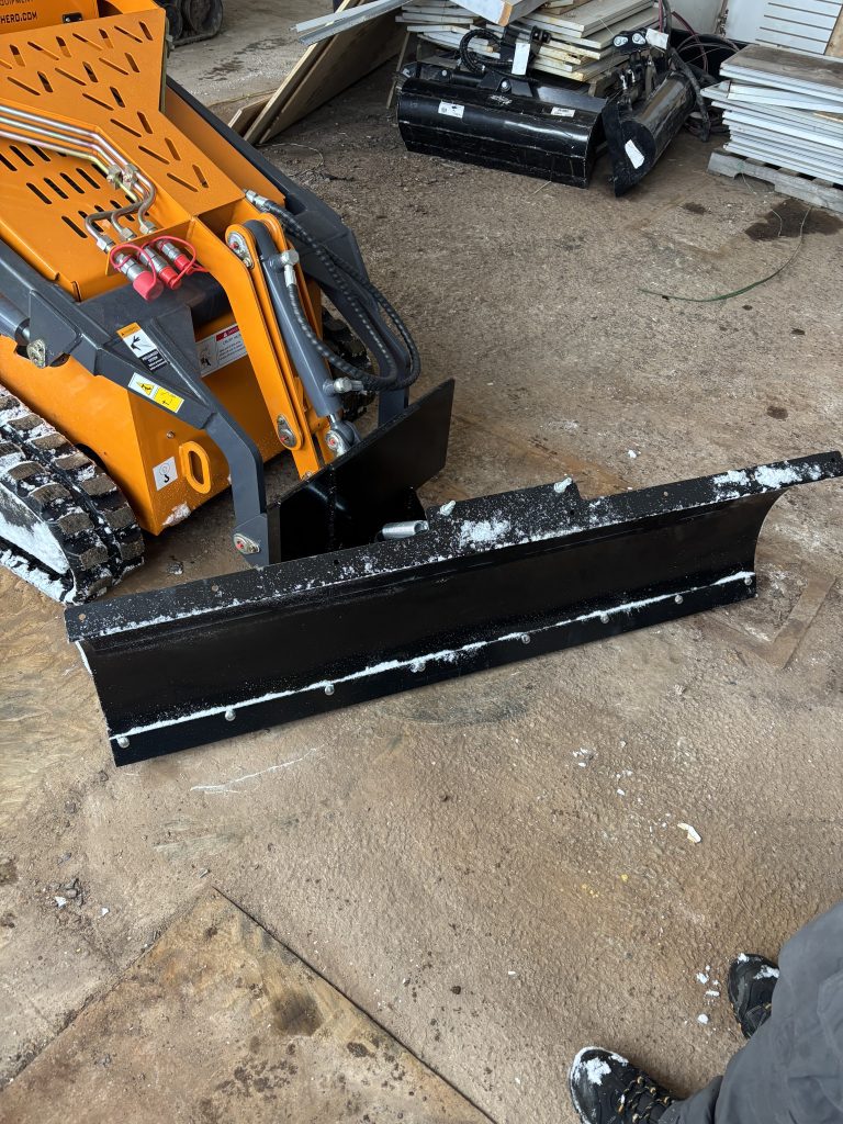 60" Mini Skid Steer Plow - Gravel Ride Equipment